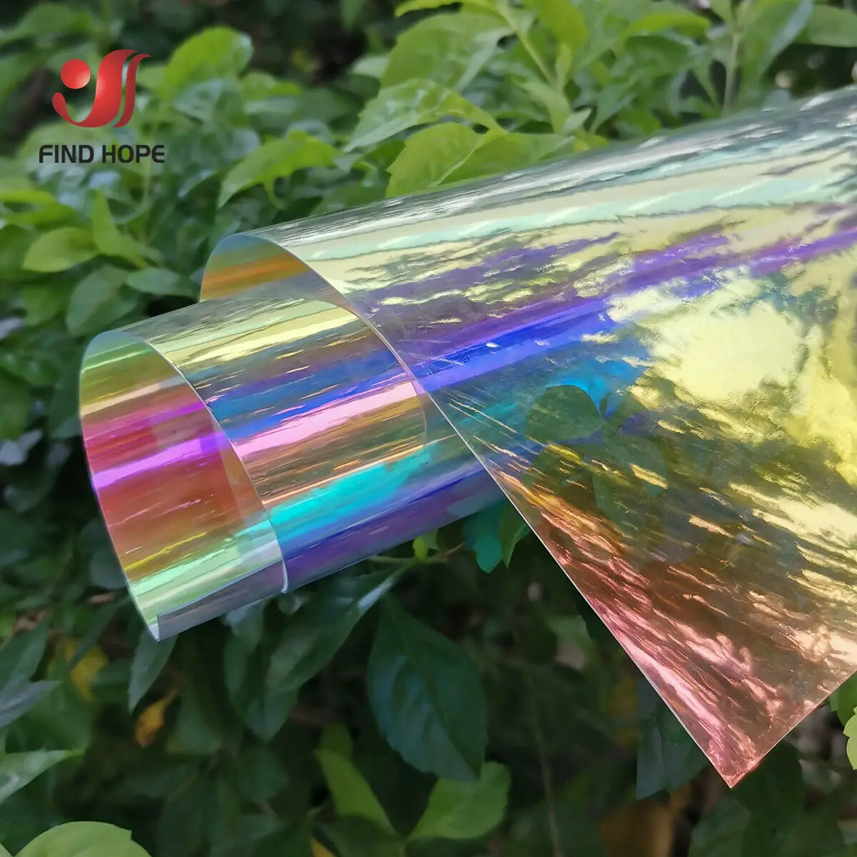 Caramelo iridiscente holográfico transparente PVC tela polipiel láser ...