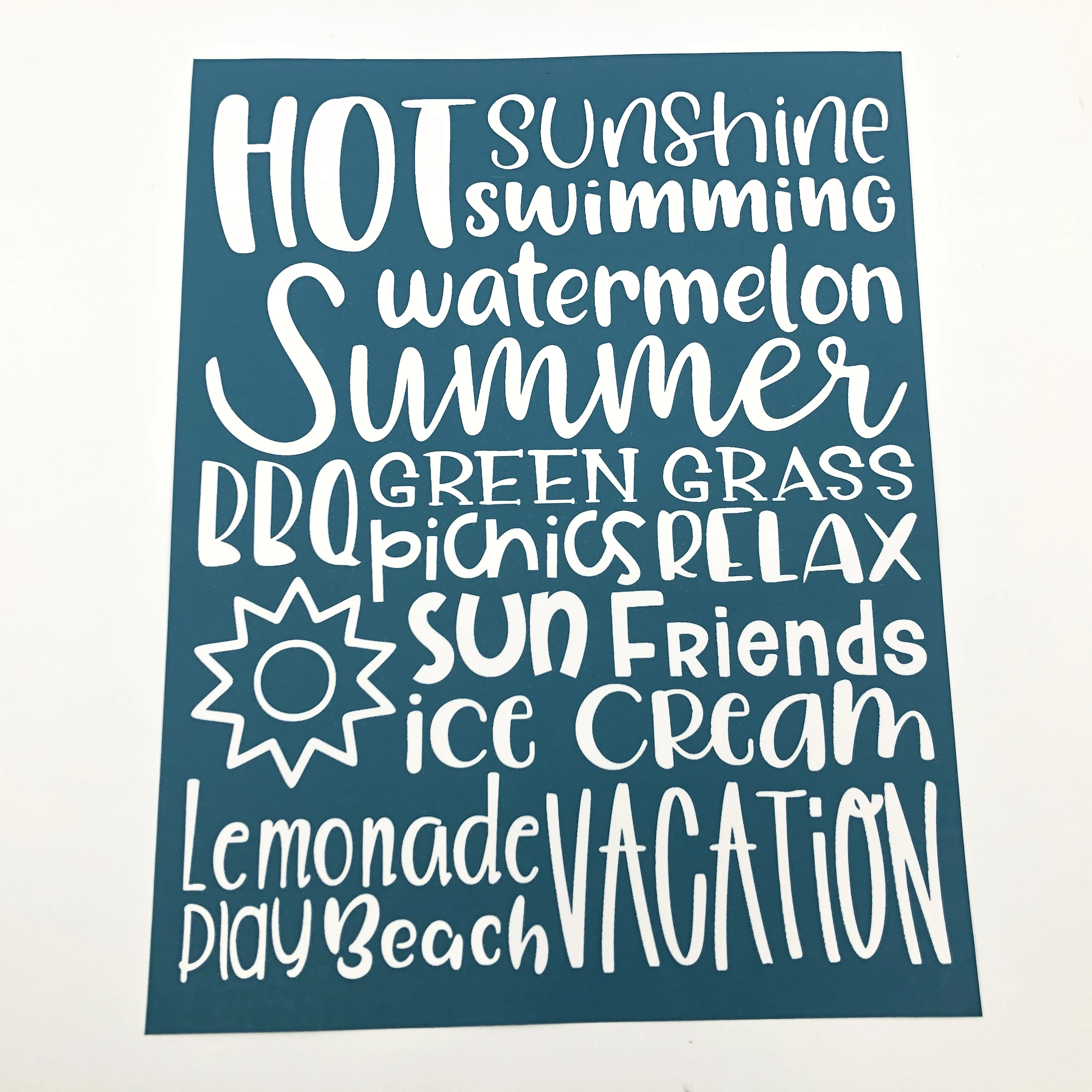 Summer Subway Art Printables