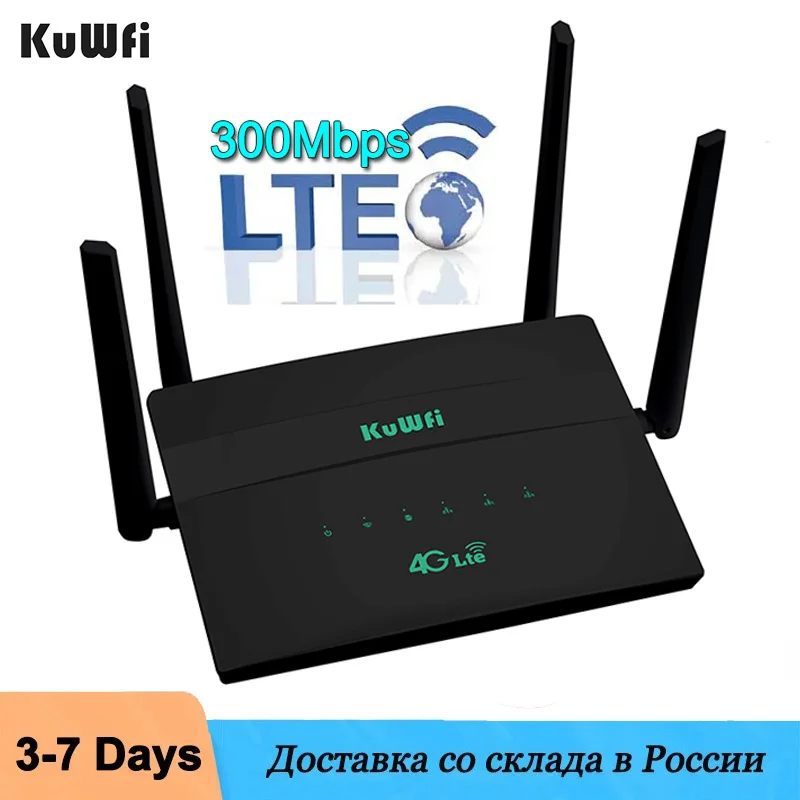 KuWFi-300Mbps-WIFI-Router-Unlocked-Long-Range-4G-WIFI-Repeater-Wireless ...