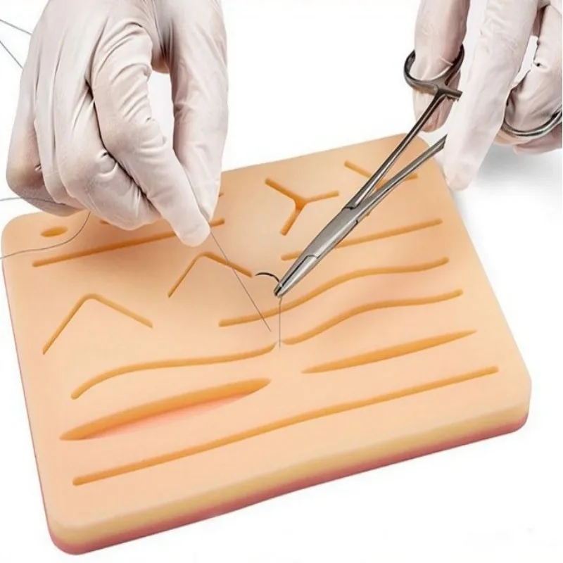 Silicone-model-simulating-skin-surgical-suturing-module-for-practicing ...
