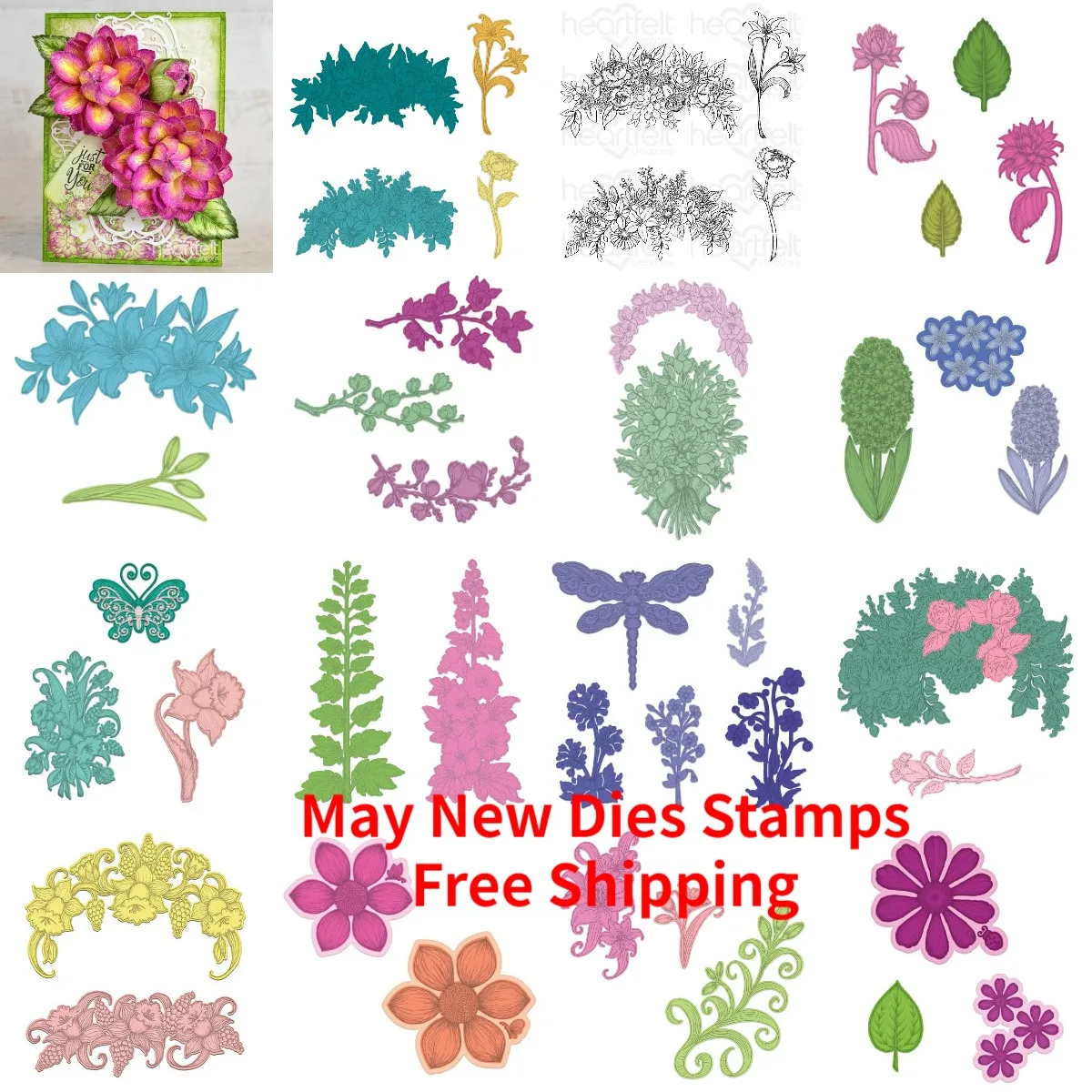 Corte-de-metal-morre-para-Scrapbooking-DIY-cart-o-flor-folha-lib-lula ...