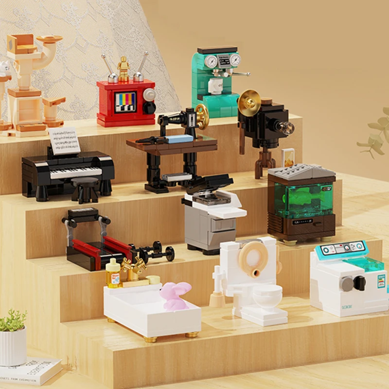 DIY Bathroom Living Room Coffee Machine Piano Treadmill Fish Tank ...