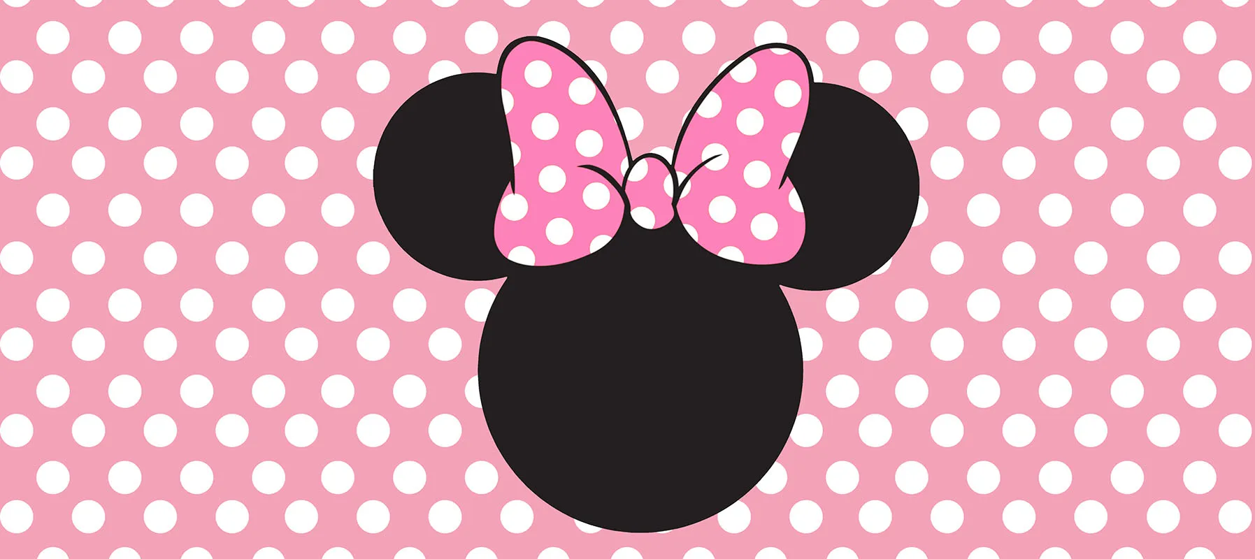 Pink Polka Dots Wallpaper Minnie Mouse