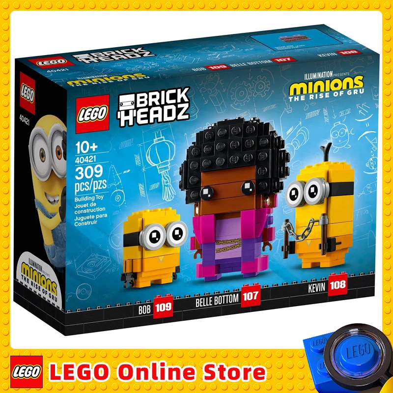 LEGO-BricksHeadz-Minions-40421-The-Rise-of-Gru-Belle-Bottom-Kevin-y-Bob ...