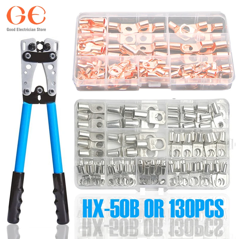 130pcs-Assortment-Car-Auto-Copper-Ring-Terminal-Wire-Crimp-Connector ...