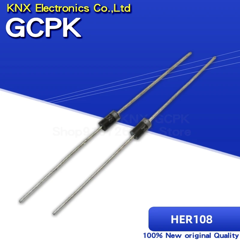 20Pcs-HER108-High-Efficiency-Rectifier-Diode-1A-1000V-50-70ns-DO-41-DO ...