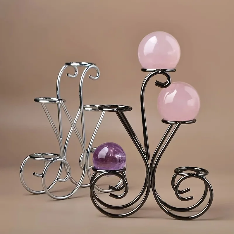 1pc-Beautiful-5-Balls-Holder-Crystal-Flower-Design-Ball-Stand-DIY ...