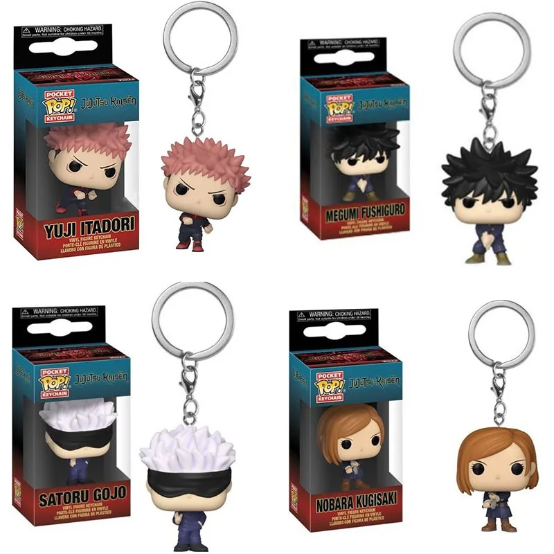 Funko-POP-Pocket-Keychain-Jujutsu-Kaisen-Satoru-Gojo-Nobara-Kugisaki ...