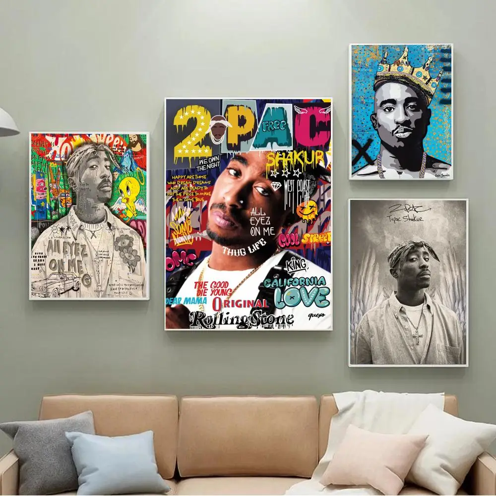 Famous-Hip-Hop-Rapper-2PAC-Tupac-Star-Good-Quality-Prints-and-Posters ...