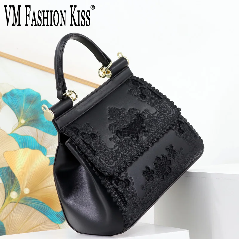 VM-FASHION-KISS-2024-Women-Frame-Handbag-Hollow-Out-Microfiber ...