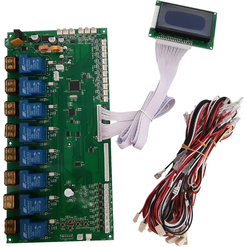 Time-control-coin-operated-8-Channels-Time-Control-Board-Coin-Banknote ...