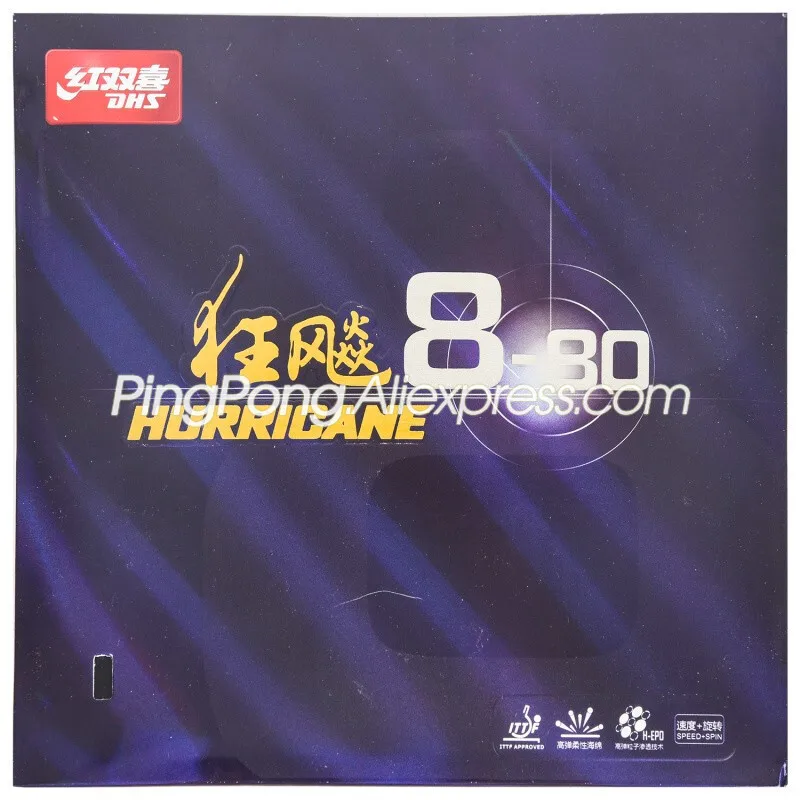 Original Dhs Hurricane 8-80 Table Tennis Rubber (chen Meng Backhand ...