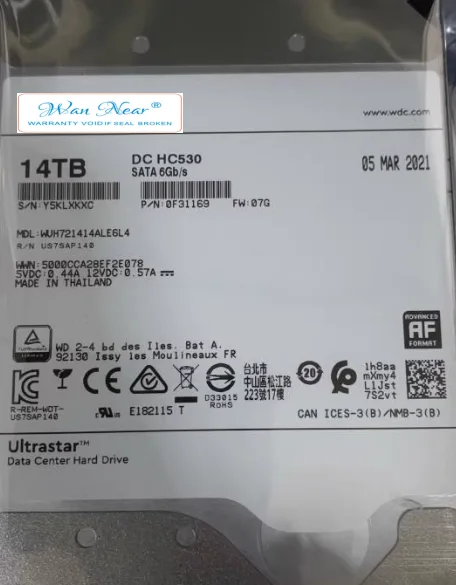 For 14T SATA 0F31284 WUH721414ALE6L4 6Gb HC530