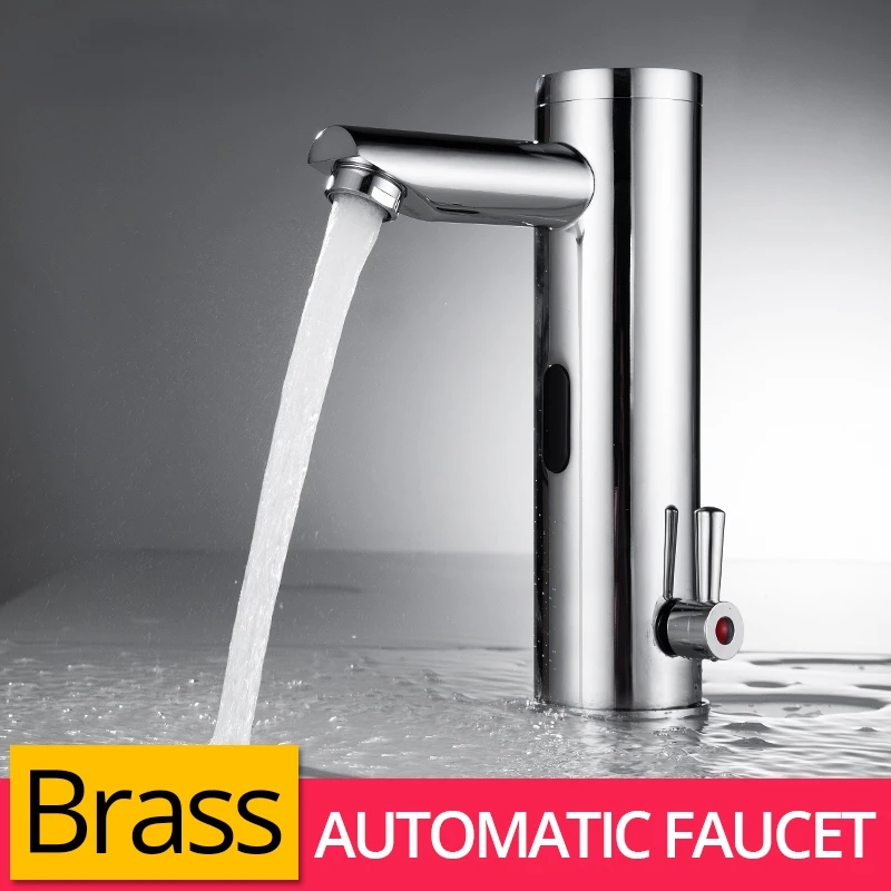 Basin-Faucet-Sensor-Bathroom-Automatic-Hands-Touch-Free-Water-Saving ...
