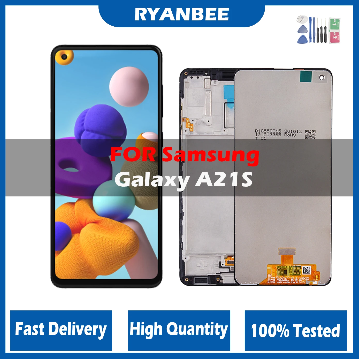 6.5 "AAA + LCD Samsung Galaxy a2s A217 A217F için LCD dokunmatik ekran ...