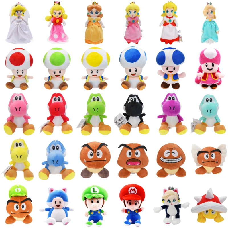 Kawaii-Mario-Doll-Luigi-Goomba-Kamek-Yoshi-Brinquedos-de-pel-cia-macia ...