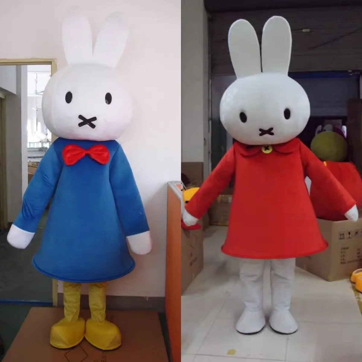 Rabbit Mascot Costume Cute Anime Cartoon Bunny Cosplay Suits Funny Role ...