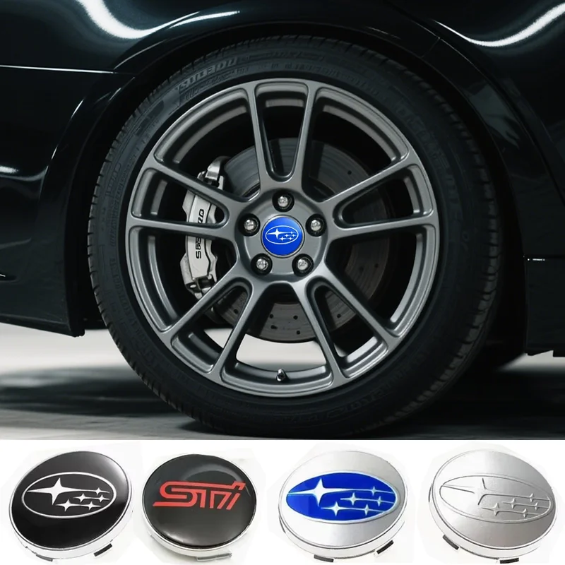 4PCS 60mm Car Wheel Center Covers Tire Hub Caps Emblem for Subaru XV ...