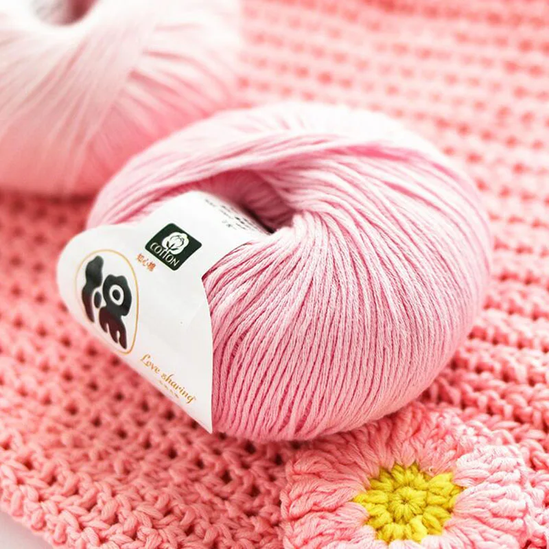 Baby Cotton Wool Yarn Soft Combed Hand Knitting Multi colored Crochet ...