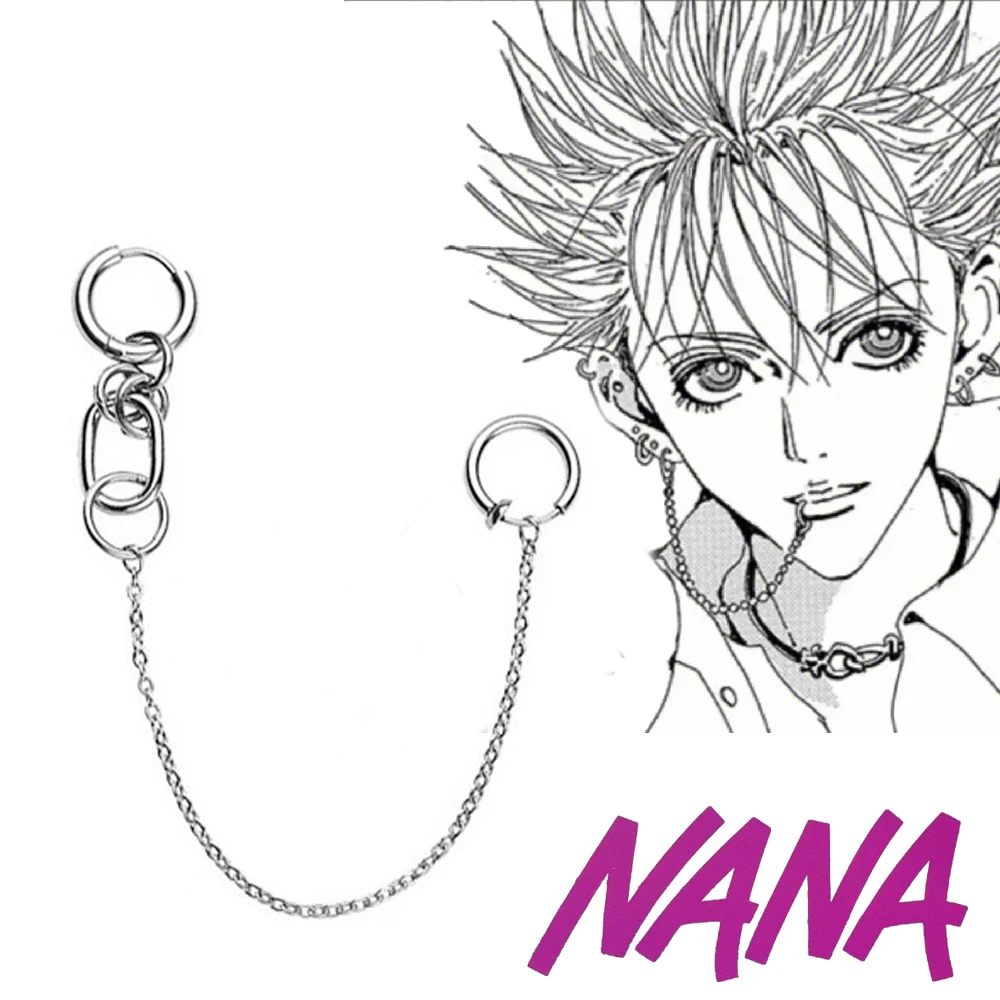 No-Piercing-Lip-Clip-Earring-Anime-NANA-Okazaki-Shinichi-Cosplay-Prop ...