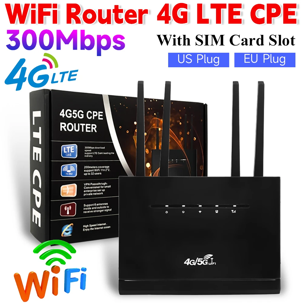 WIFI-Router-4G-SIM-Card-Wireless-Modem-300Mbps-WiFi-Router-with-SIM ...
