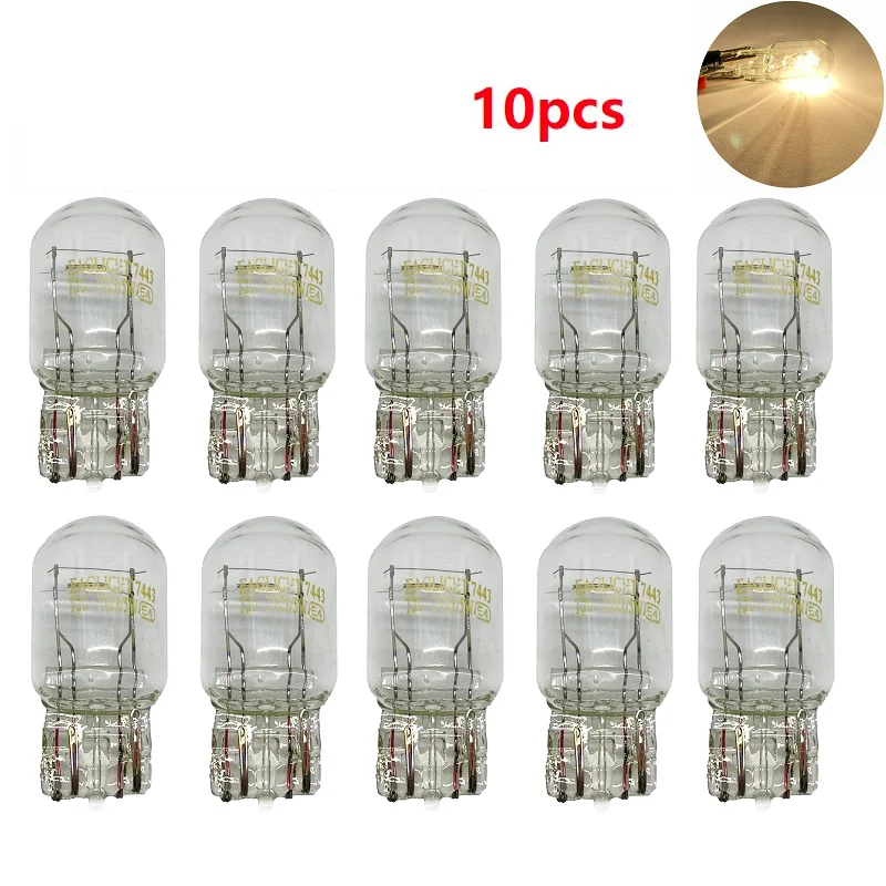 10x Signal Lamp 7440 WY21W W21W 7441 Bulbs 12V warm white T20 Halogen ...