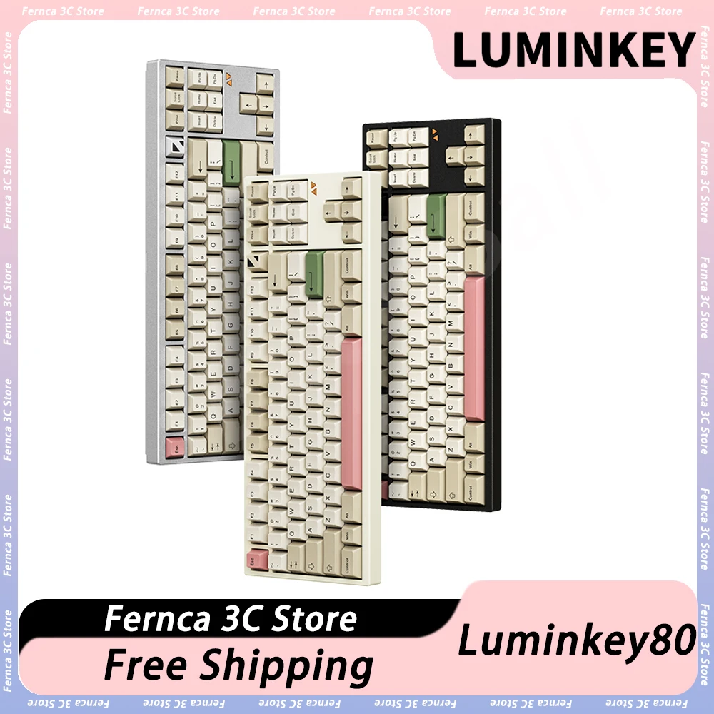 Luminkey80-Mechanical-Keyboard-Tri-Mode-88-Keys-Aluminum-Alloy-Hotswap ...