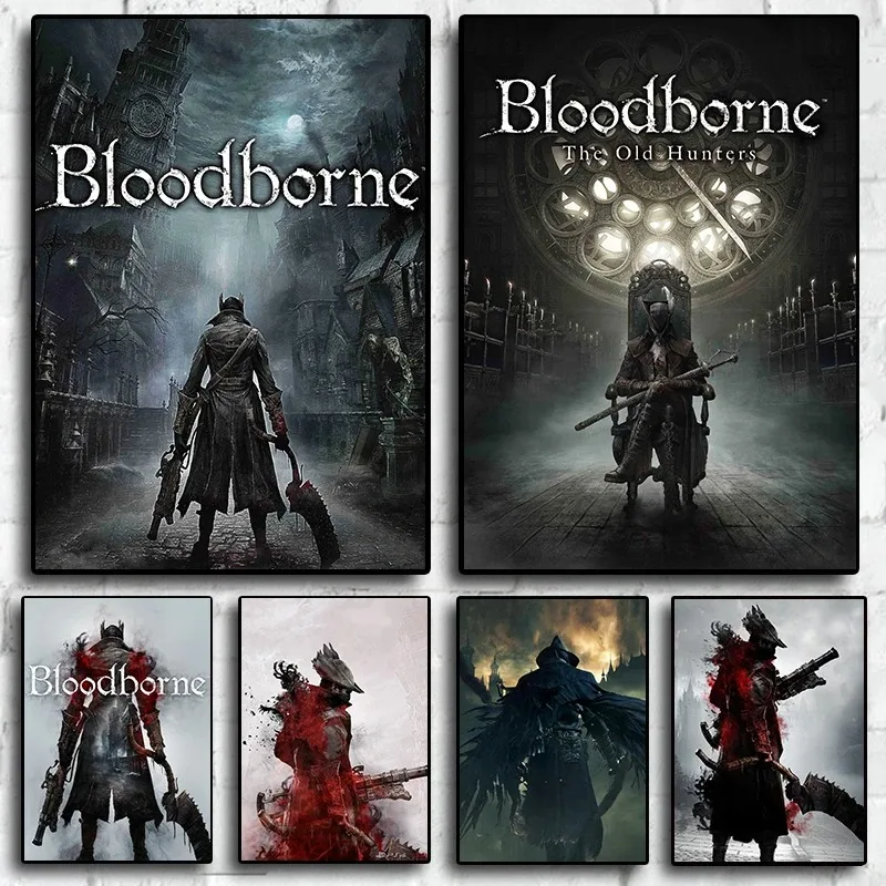 Bloodborne-Ps-Video-Game-for-Living-Kids-Room-Print-Wall-Art-Decor-Home ...
