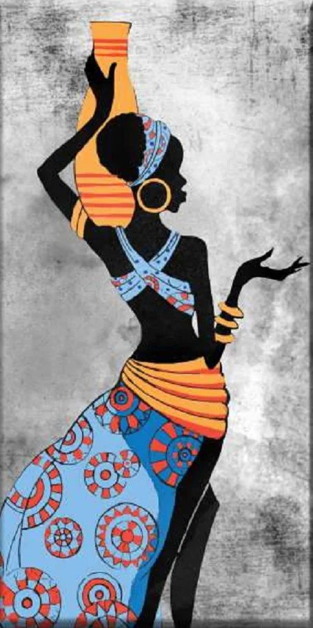 African Women Tribal Paint