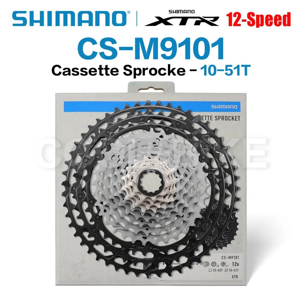 Shimano xtr cs m9100 m9101 cassete sprocke roda livre cogs mountain ...