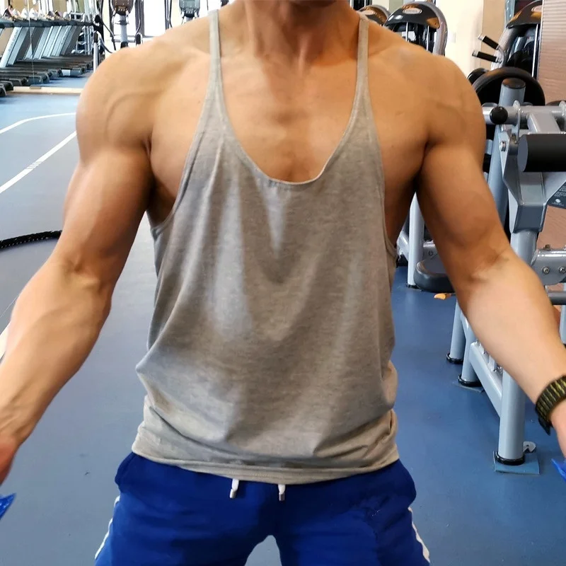 Men-s-Gym-Workout-Bodybuilding-Tank-Tops-Y-Back-Fitness-Lightweight ...