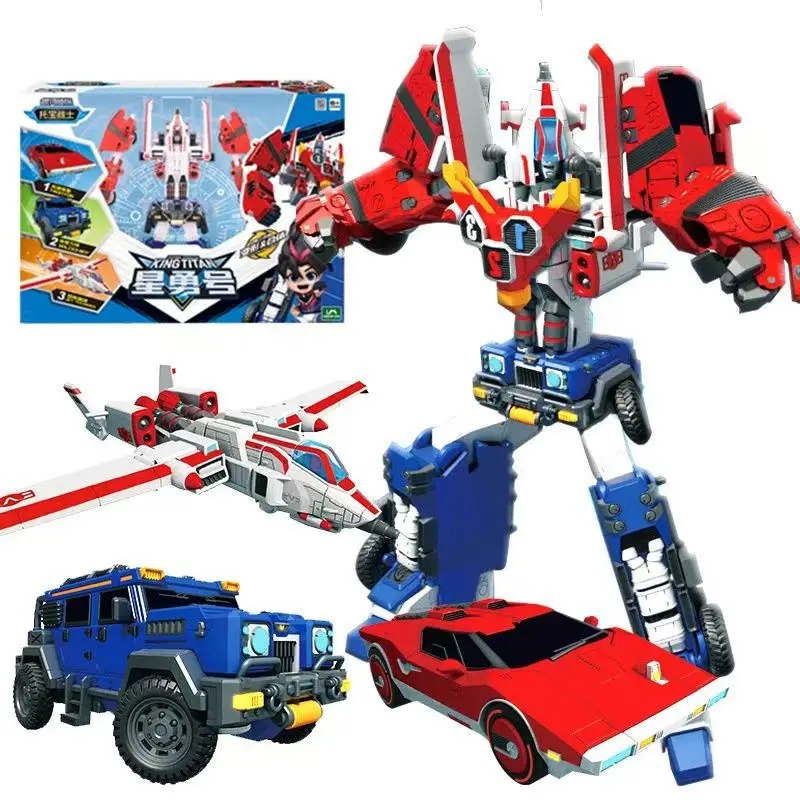 2025 New Tobot V TITAN V Robot Car Plane Action Figure ABS KING FORTRAN ...
