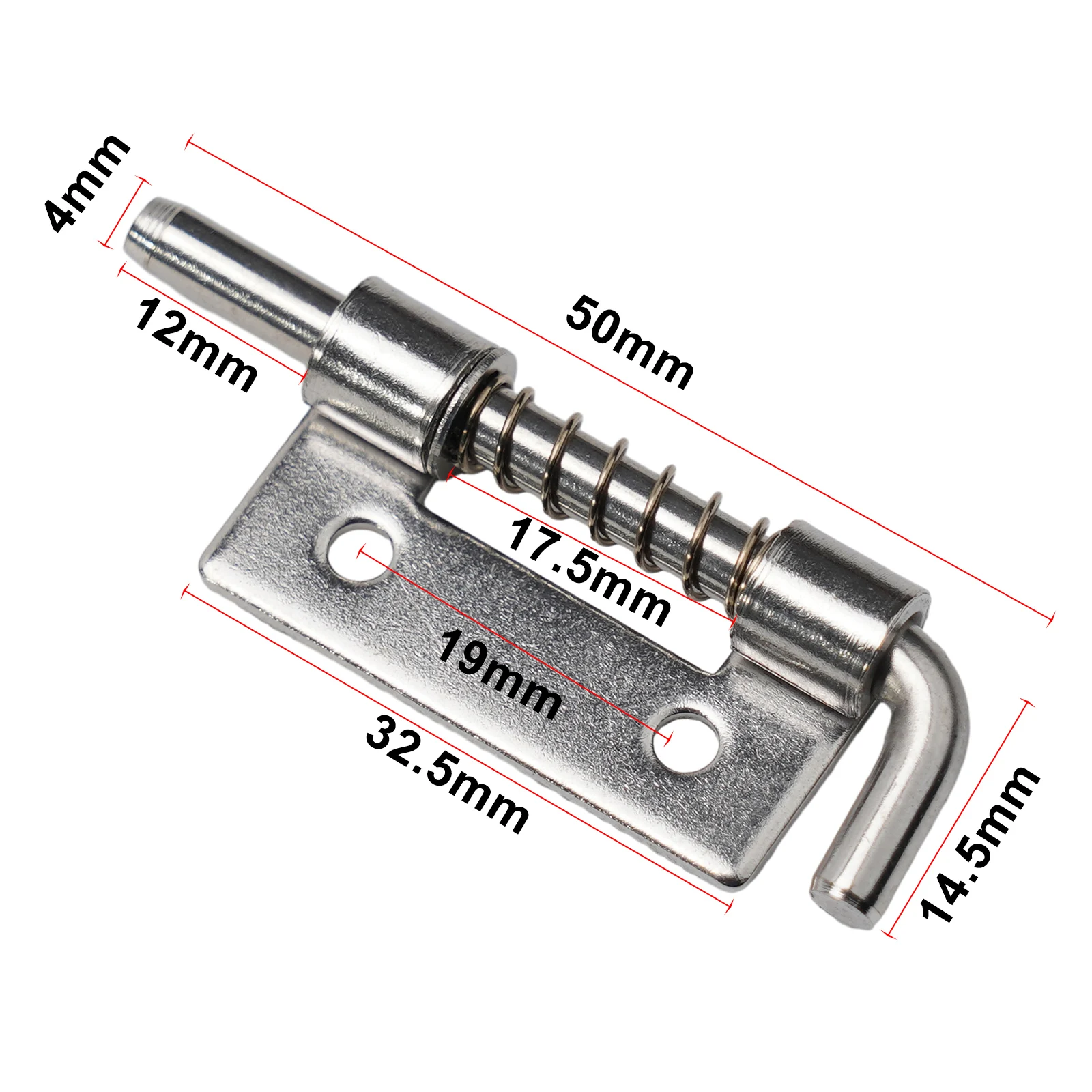 5pcs-Spring-Loaded-Latches-304-Stainless-Steel-Security-Bolt-Latch-Hasp ...