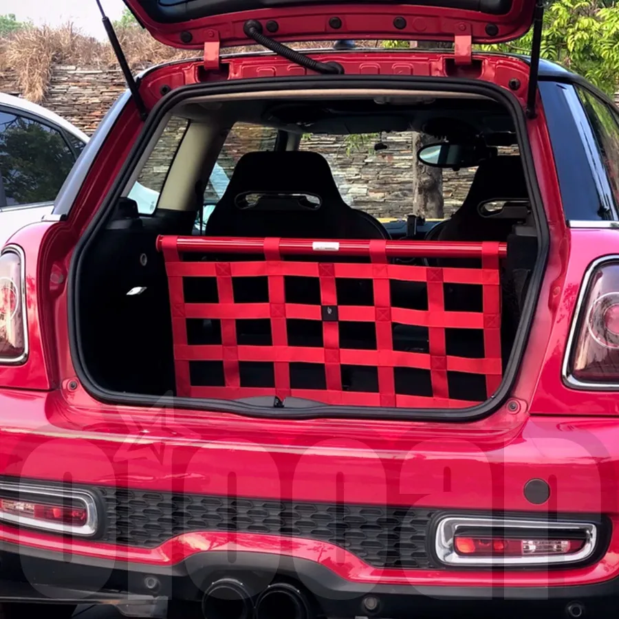 oiomotors Clubsport GT Rear Trunk Strut Brace Power Bars and Cargo Net ...