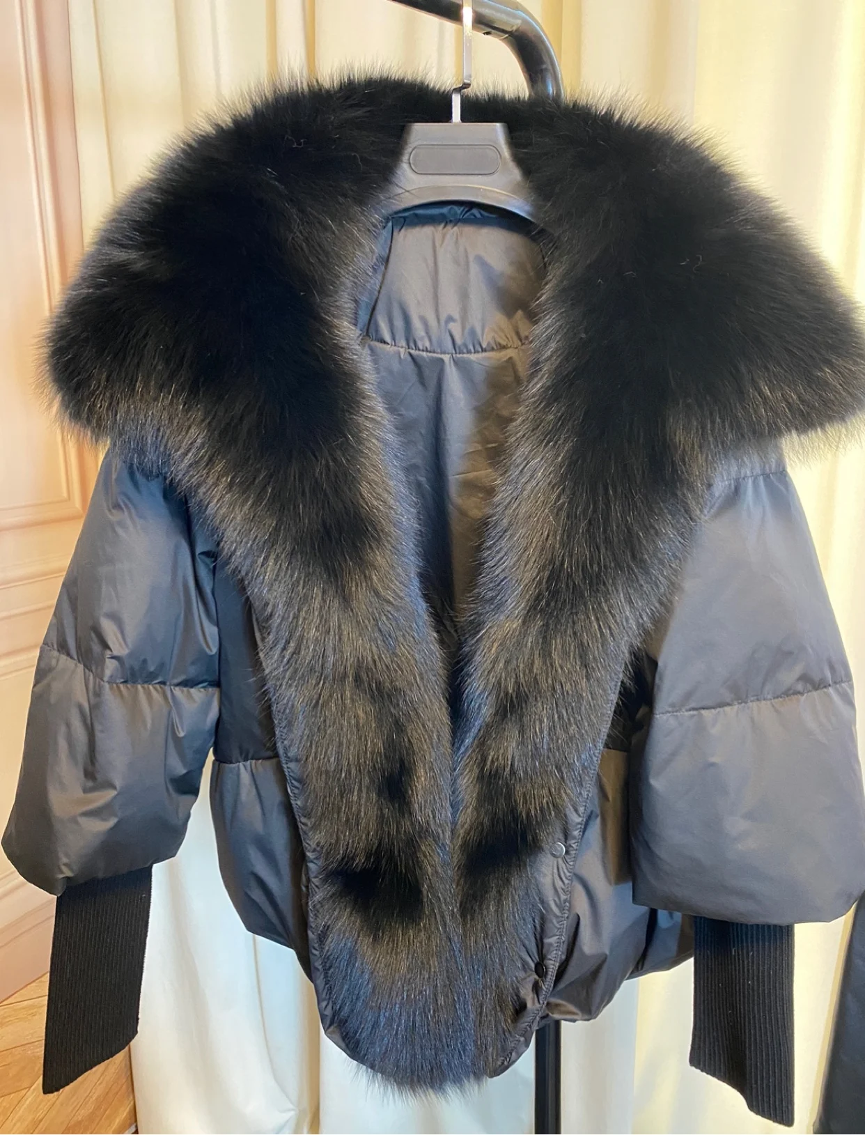 2022 New Autumn And Winter Goose Down Jacket Warm Women Coat Oversized Real Fox Fur Collar Thick ...