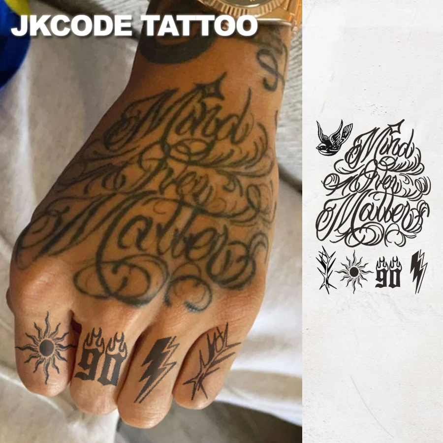 Tatuaje de mano impermeable para hombres - Street Graffiti - Mind over ...