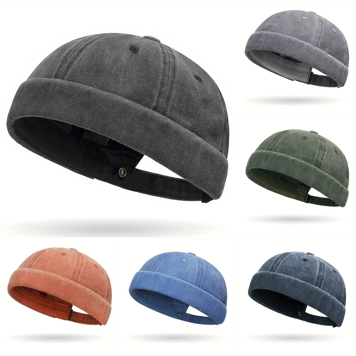Vintage-Solid-Denim-Wash-Cotton-New-Melon-Cap-Women-Men-Hiphop-Fashion ...