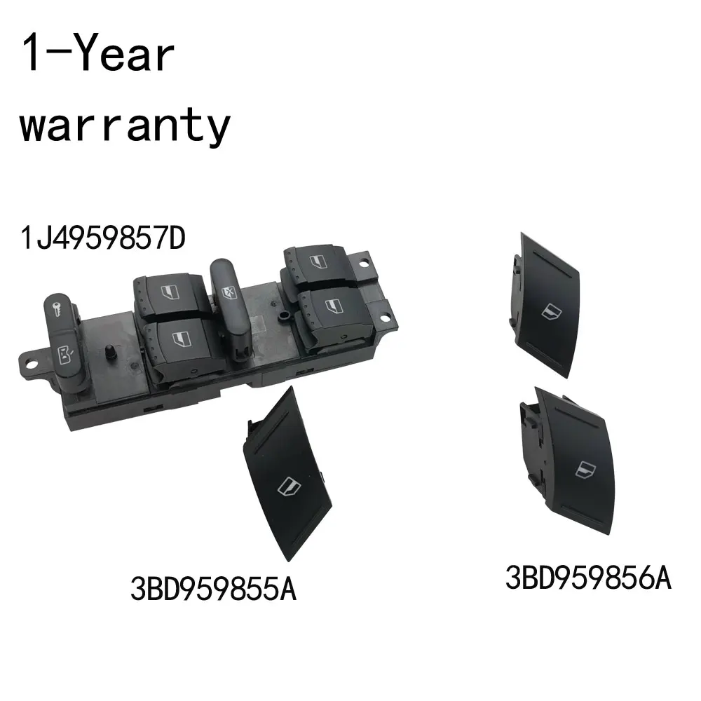 1J4 959 857 D VAG Switch, door lock system; Switch, window lift