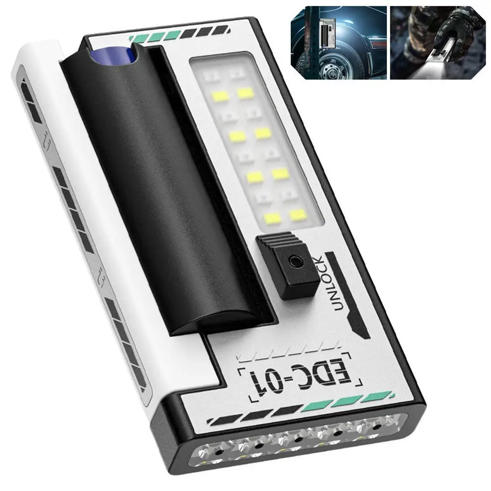 5LED+COB Dual Light Source Ultra Bright Flashlight Portable 1200mAh ...