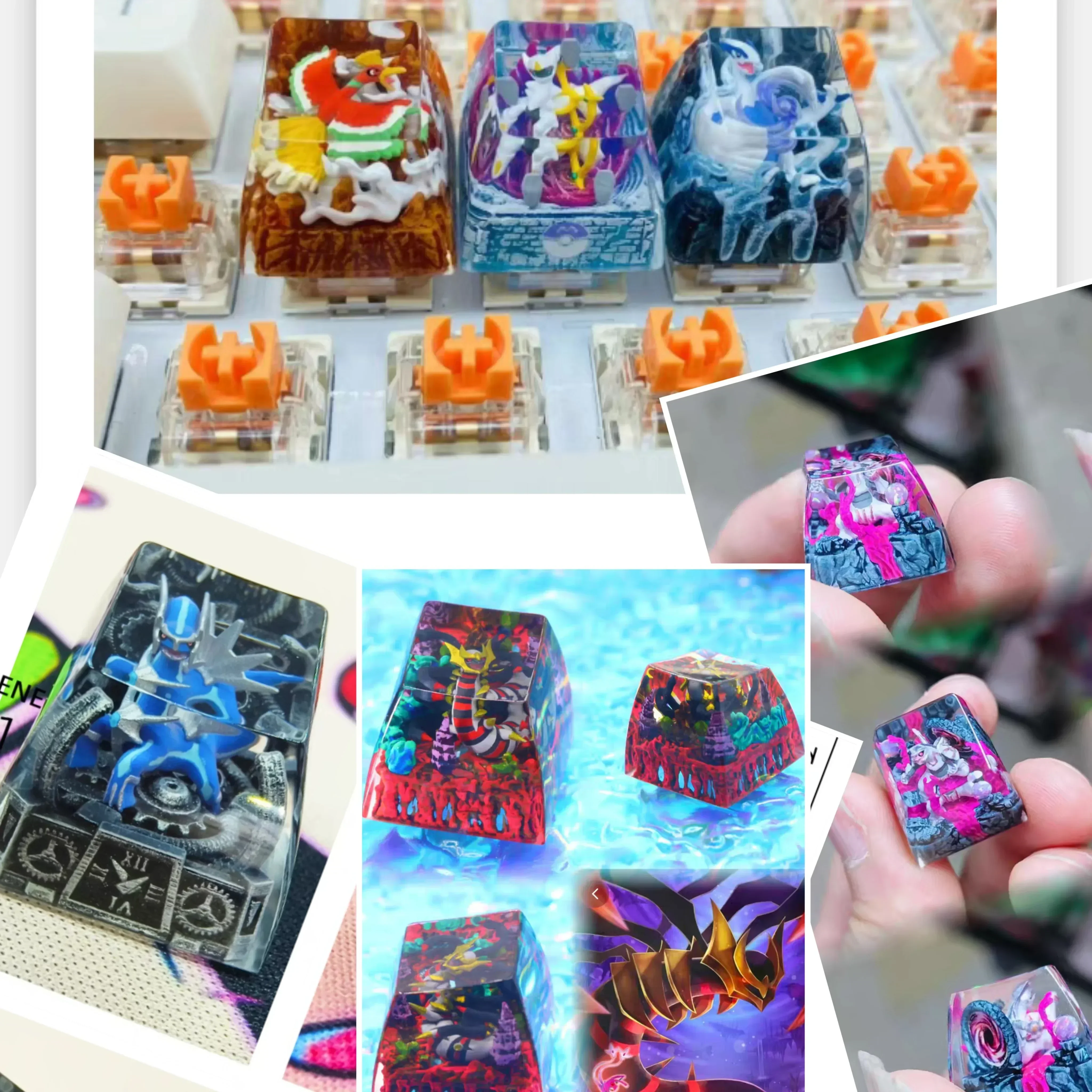 PTCG Pokemon Keycap Palkia Dialga Giratina Lugia Arceus Darkrai ...