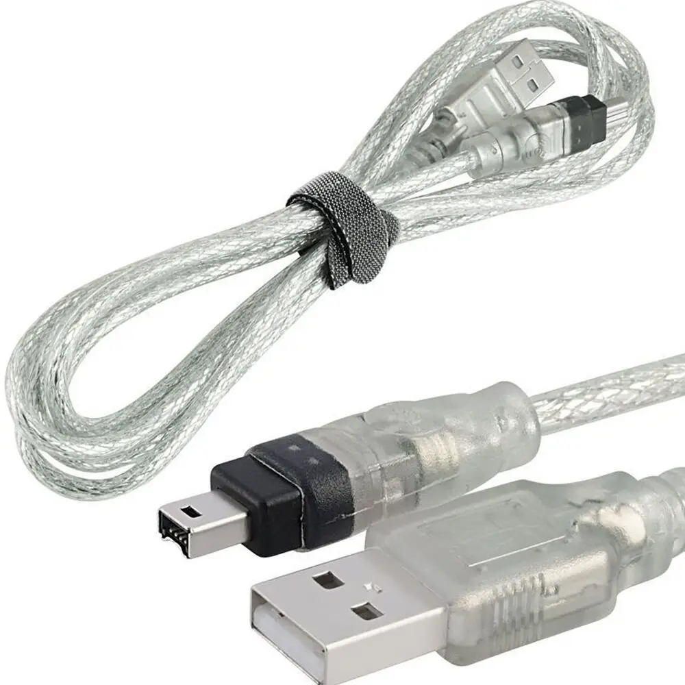 USB Male to Firewire IEEE 1394 4Pin Male Adapter Cord Cable for DCR ...