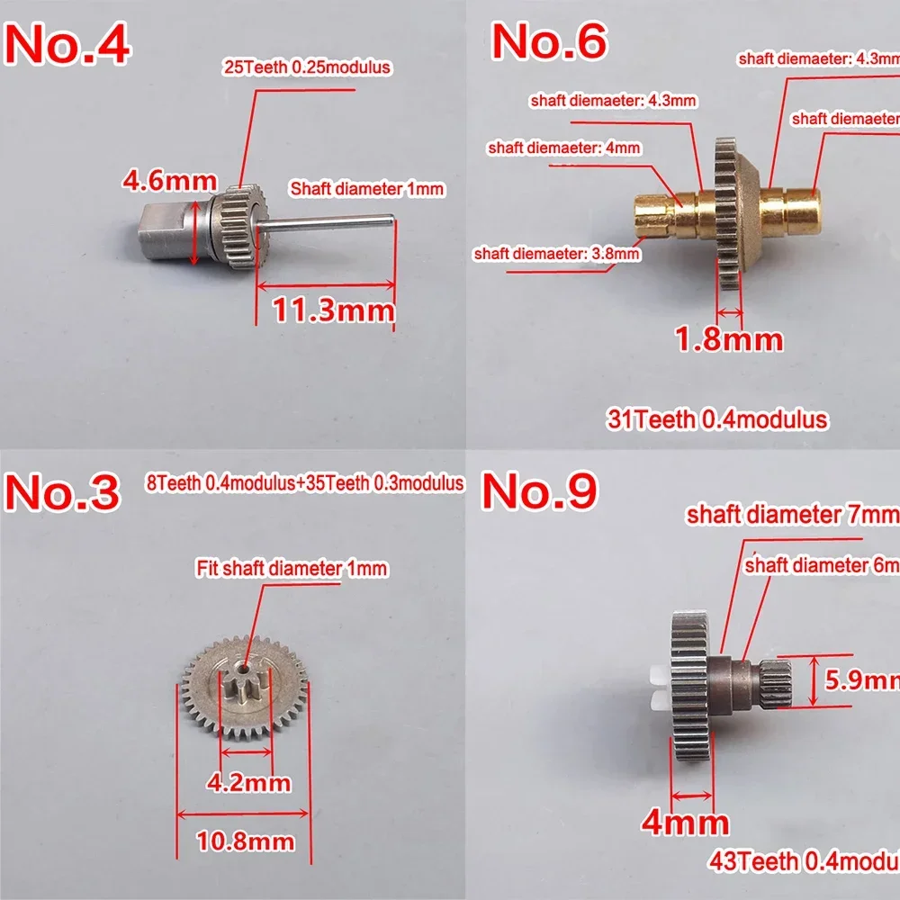 Precision Metal Gear Series Miniature Copper Iron Gearbox Set 0.25 0.3 ...