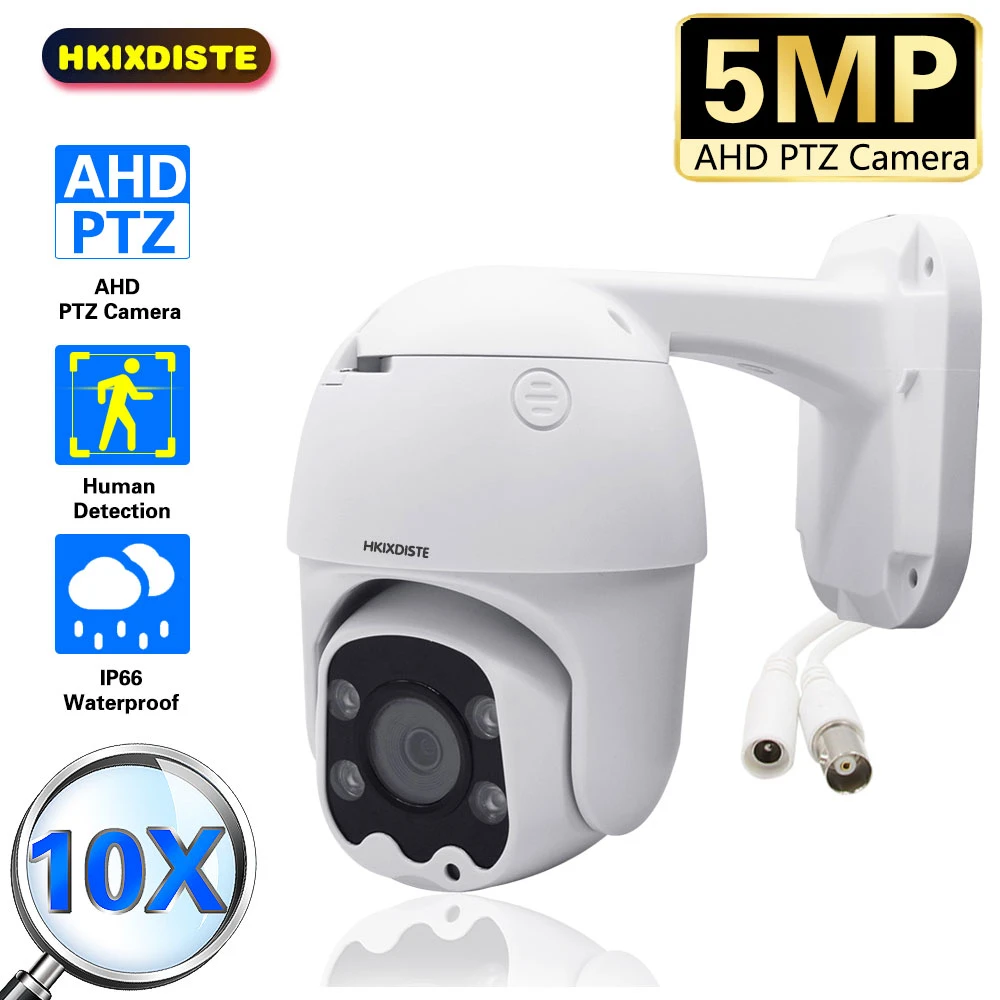 10X Zoom PTZ Camera |AHD 5MP Outdoor CCTV Analog - High Speed Dome ...