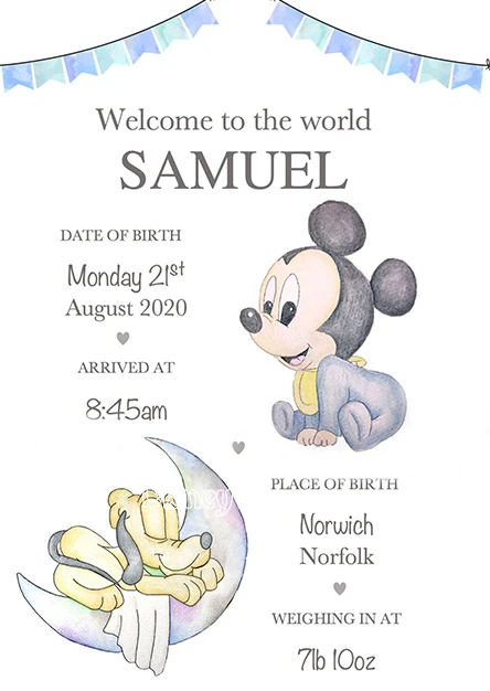 Baby Shower Invitations Disney