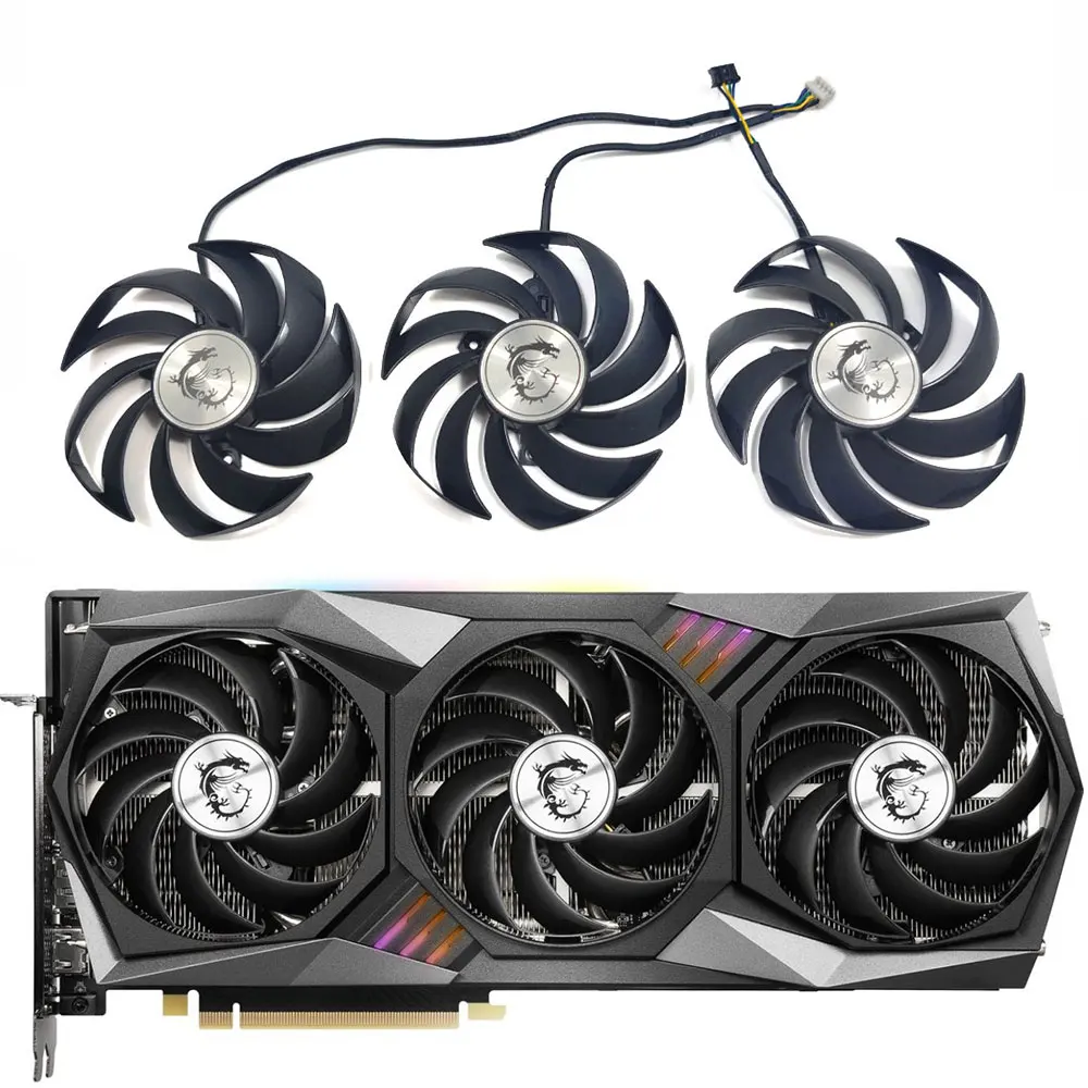 NEW RX 6800XT GAMING X TRIO GPU Fan，For MSI RTX 3060 3060TI 3070 3070TI ...