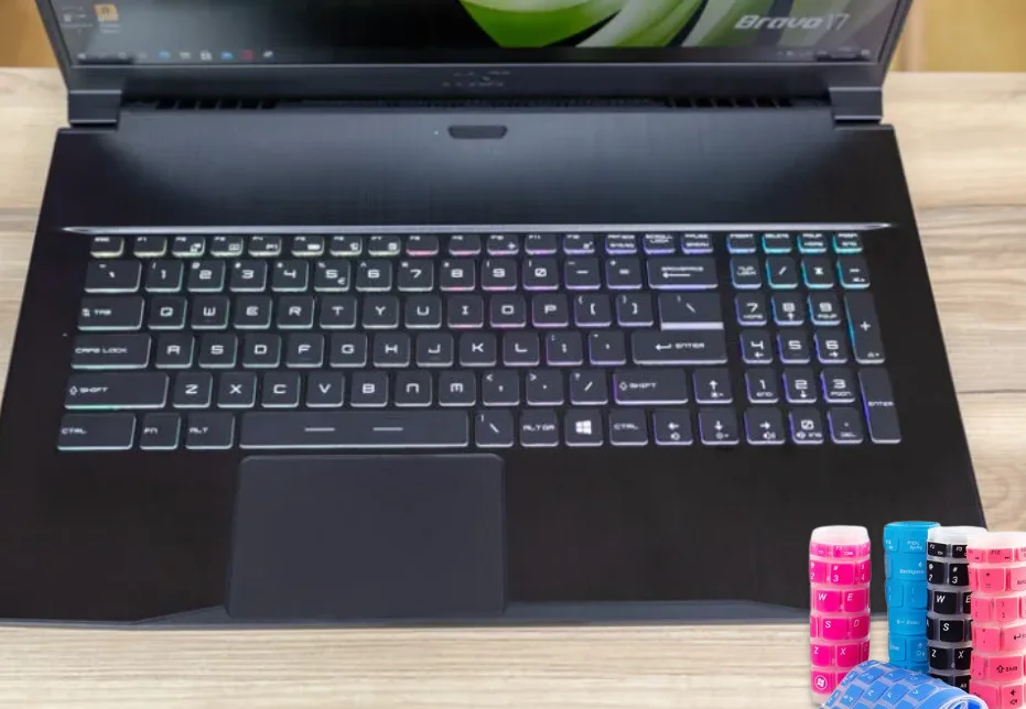 Silicone Laptop Keyboard Cover Protector 17.3'' For MSI Bravo 17 / MSI ...