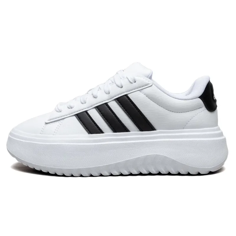 Adidas-Grand-Court-Platform-Cloud-White-Core-Black-IE1092-Estilo-de ...