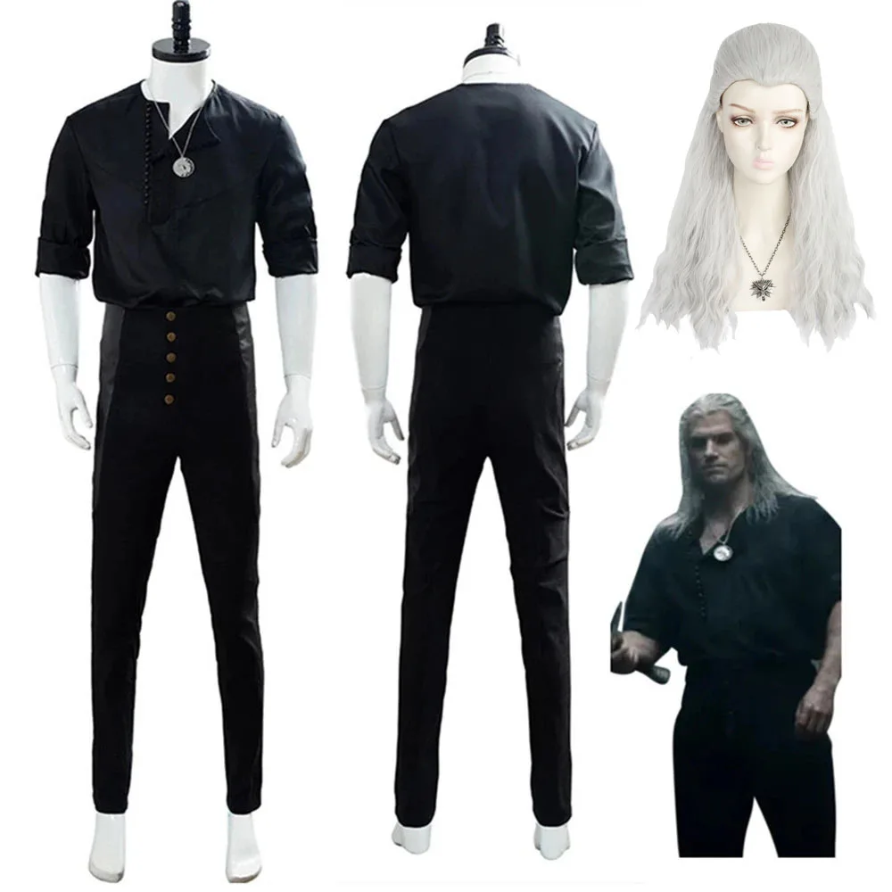 Geralt de Rivia Cosplay O Mago Traje Outfit Desgaste Casual Roupas ...