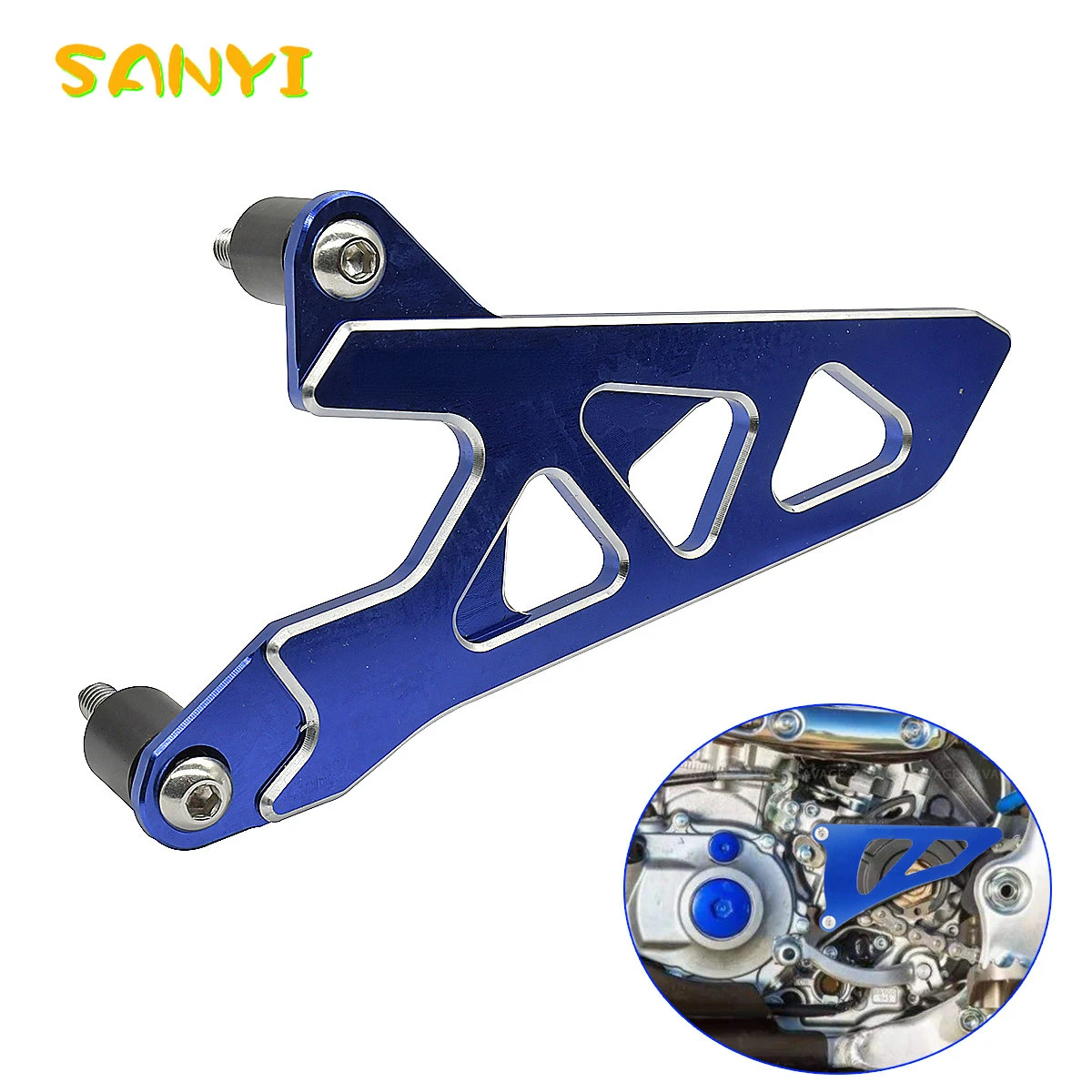 CNC-Front-Sprocket-Cover-Chain-Protector-Guard-For-Yamaha-YZ250-YZ250F ...