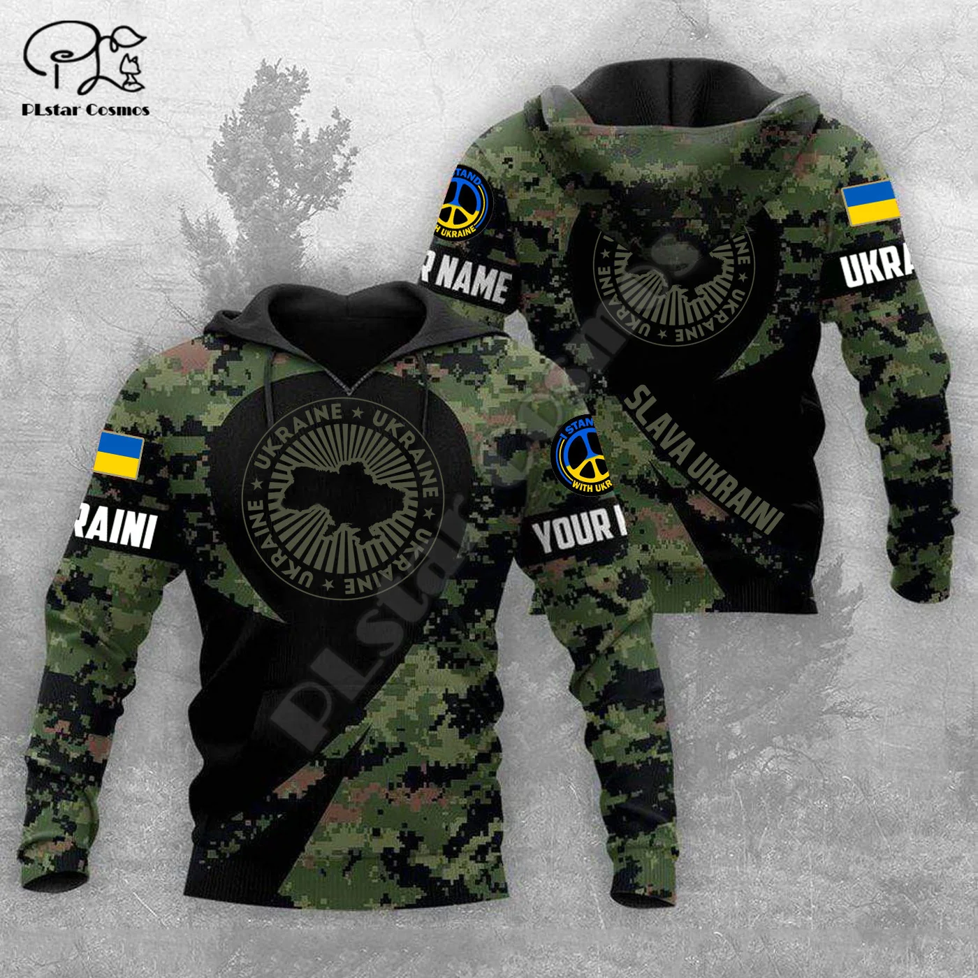 Country-Flag-Ukraine-Army-Camo-Soldier-Ukrainian-Pullover-Tracksuit ...